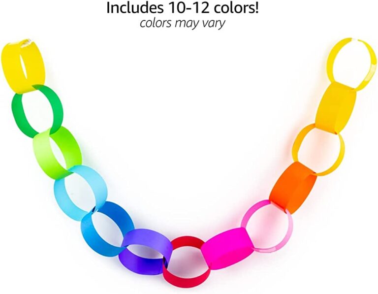 ¡Crea asombrosas y coloridas cadenas de papel crepé de 2 colores para ...