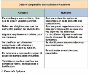 Descubre las 5 diferencias clave entre alimento y nutriente que te ...